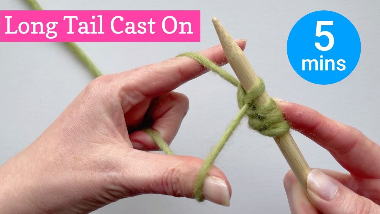 How to Knit the Long Tail Cast On (Slingshot method) - Craft Fix