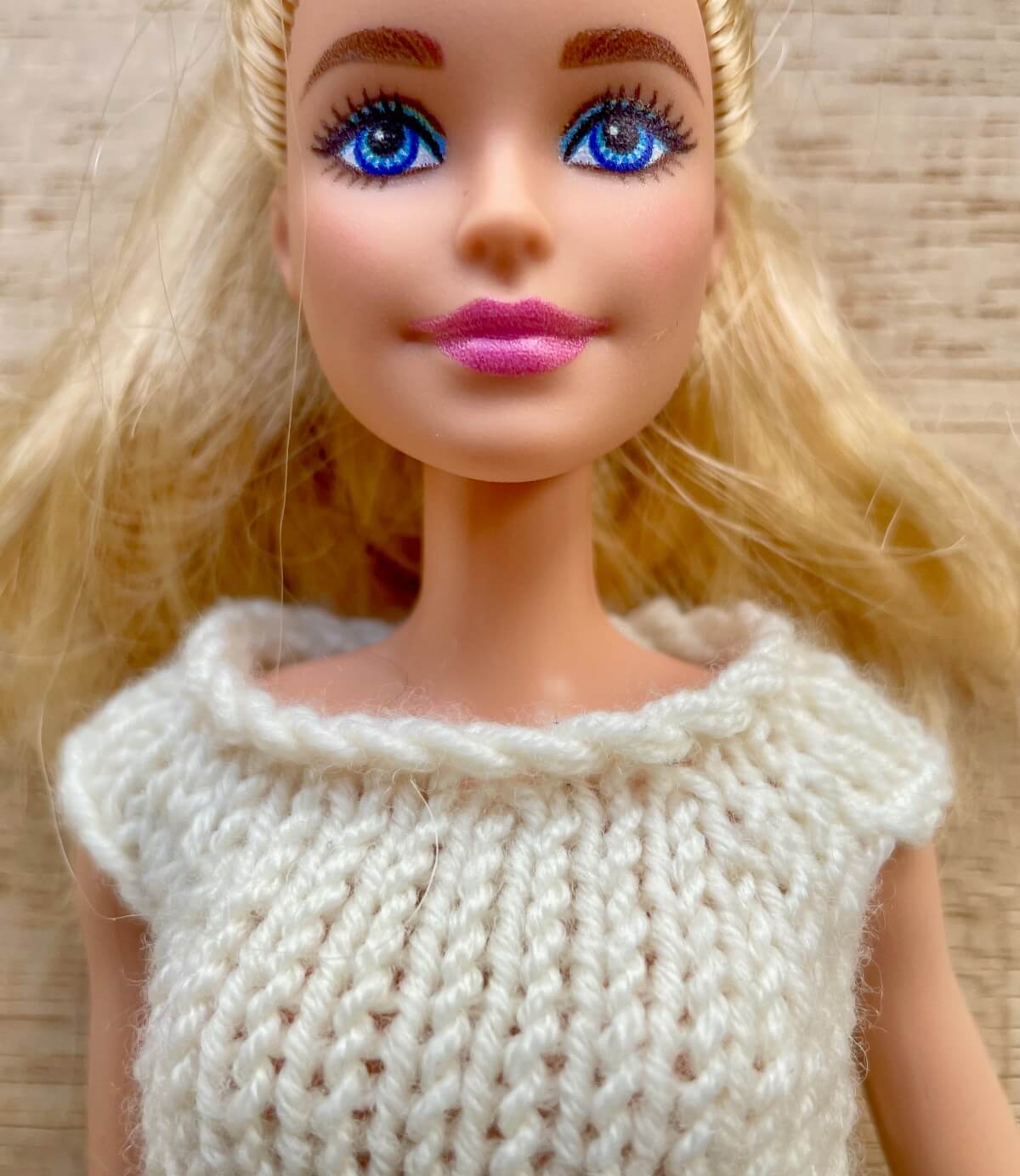 Free Barbie doll dress Knitting Pattern for Straight Needles - Craft Fix