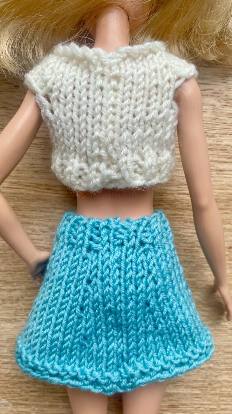 Free Barbie Summer Outfit Knitting Pattern for Straight Needles (Top ...