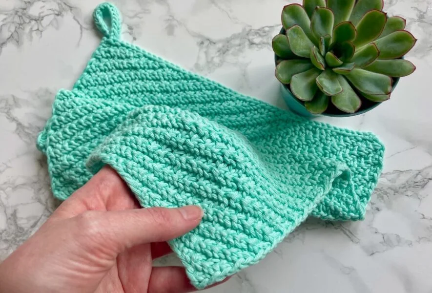 Free Easy Knit Face Cloth, Washcloth or Dishcloth Pattern - Craft Fix